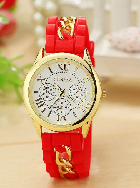Reloj de Cadena Rojo - JudithGA - LolaPay