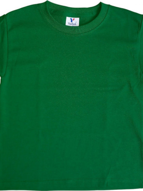 PLAYERA DE COLOR VERDE JADE MARCA YAZBEK CUELLO REDONDO CORTE RECTO ...