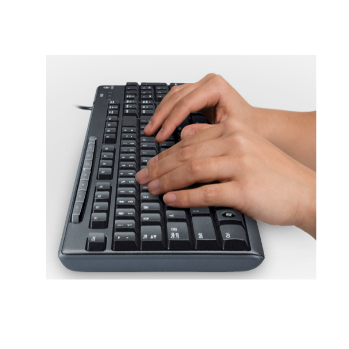 Teclado mouse logitech mk200 negro alambricos multimedia optico usb pc ...