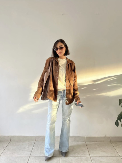 JACKET CAFE GAMUZA - flordediciembremx - LolaPay