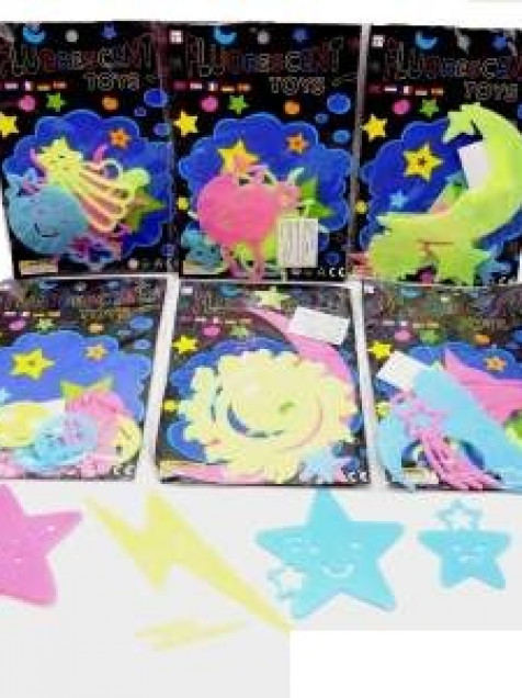 Stickers Pegatina Neon Fosforescente Diferentes Formas ...