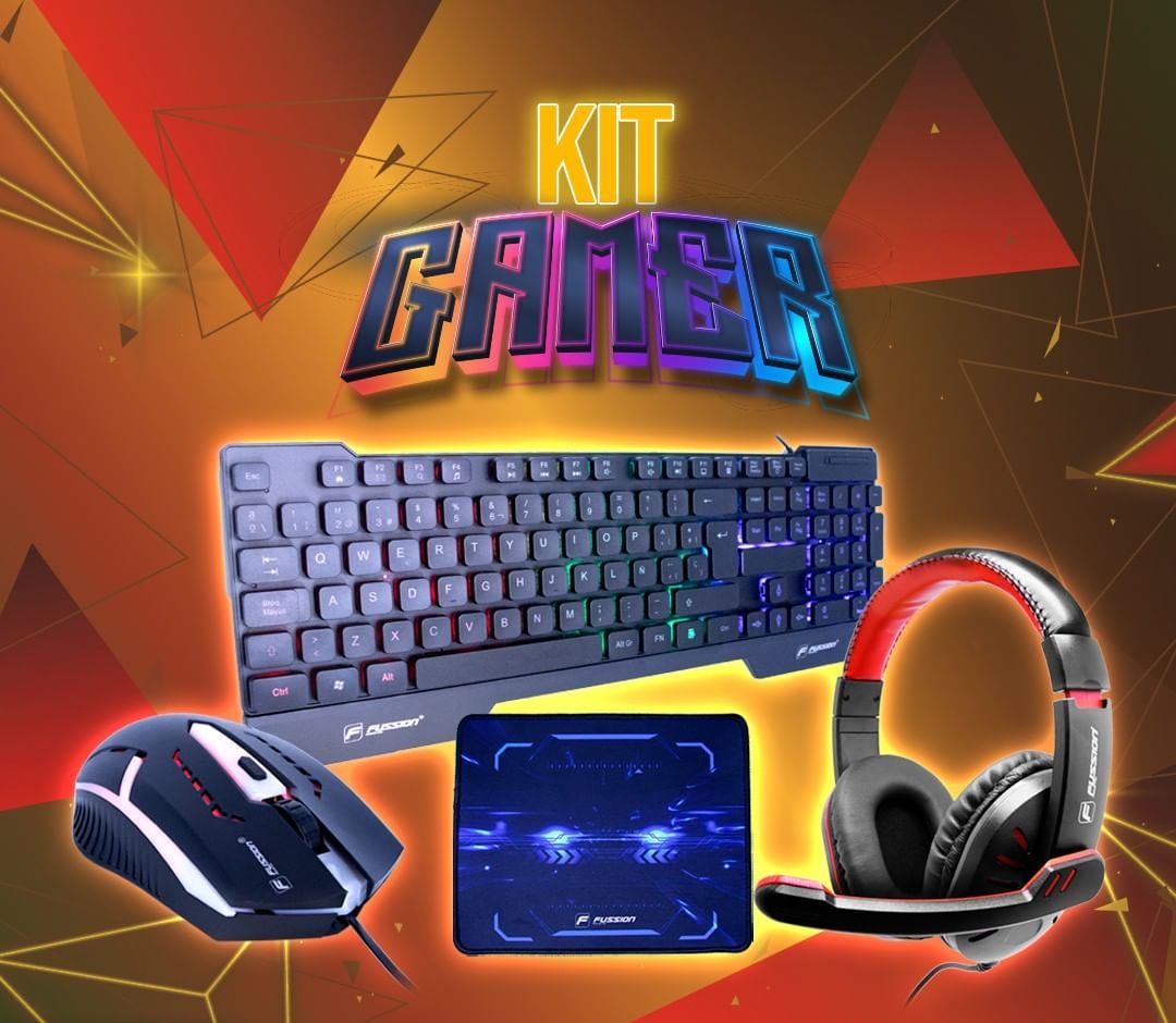 KIT GAMER 4 EN 1 (TECLADO, AUDIFONOS, MOUSE Y MOUSE PAD ...