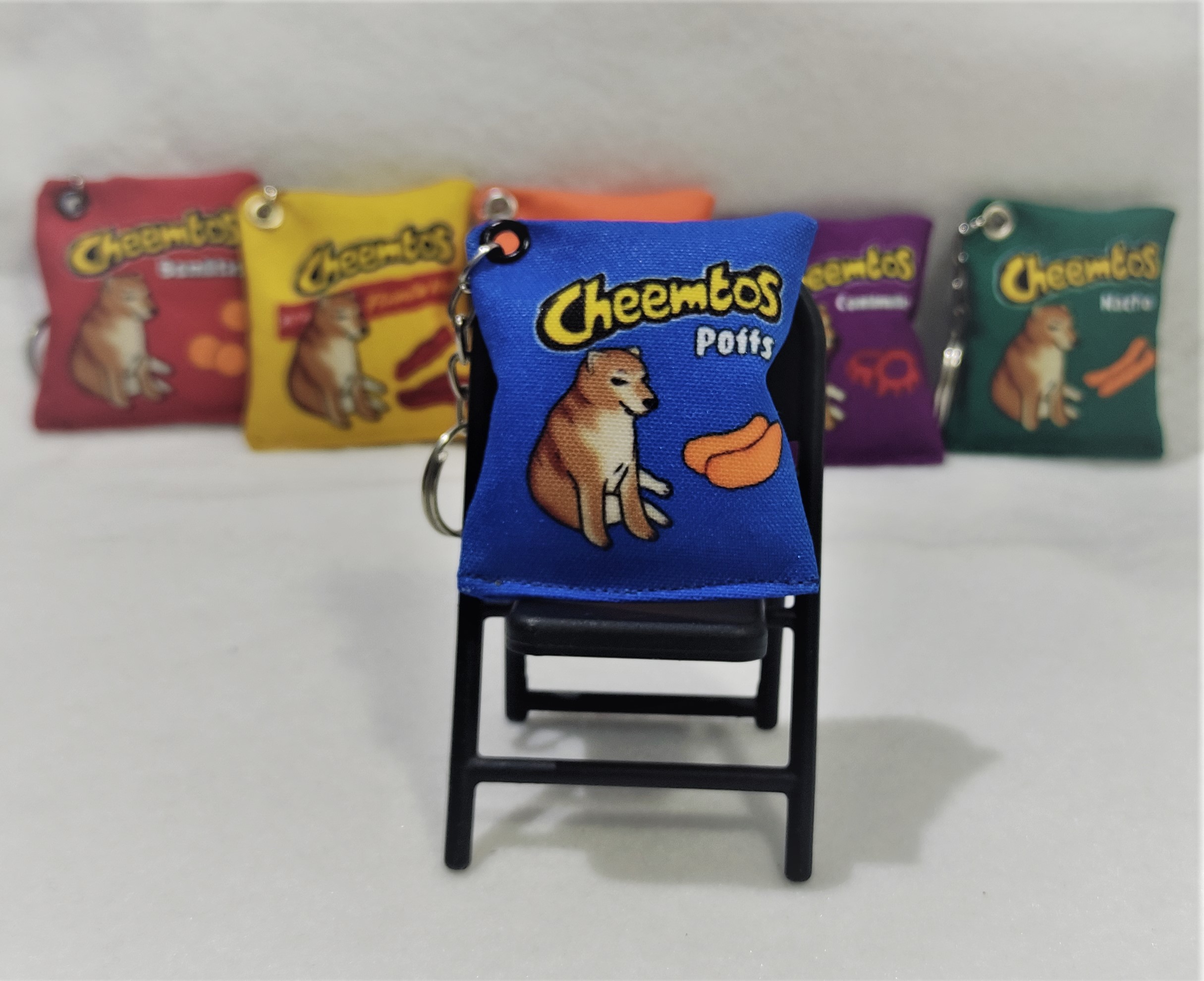 Llavero Cheems de Cheemtos Poff (2pzas) - jpgcreatividad - LolaPay