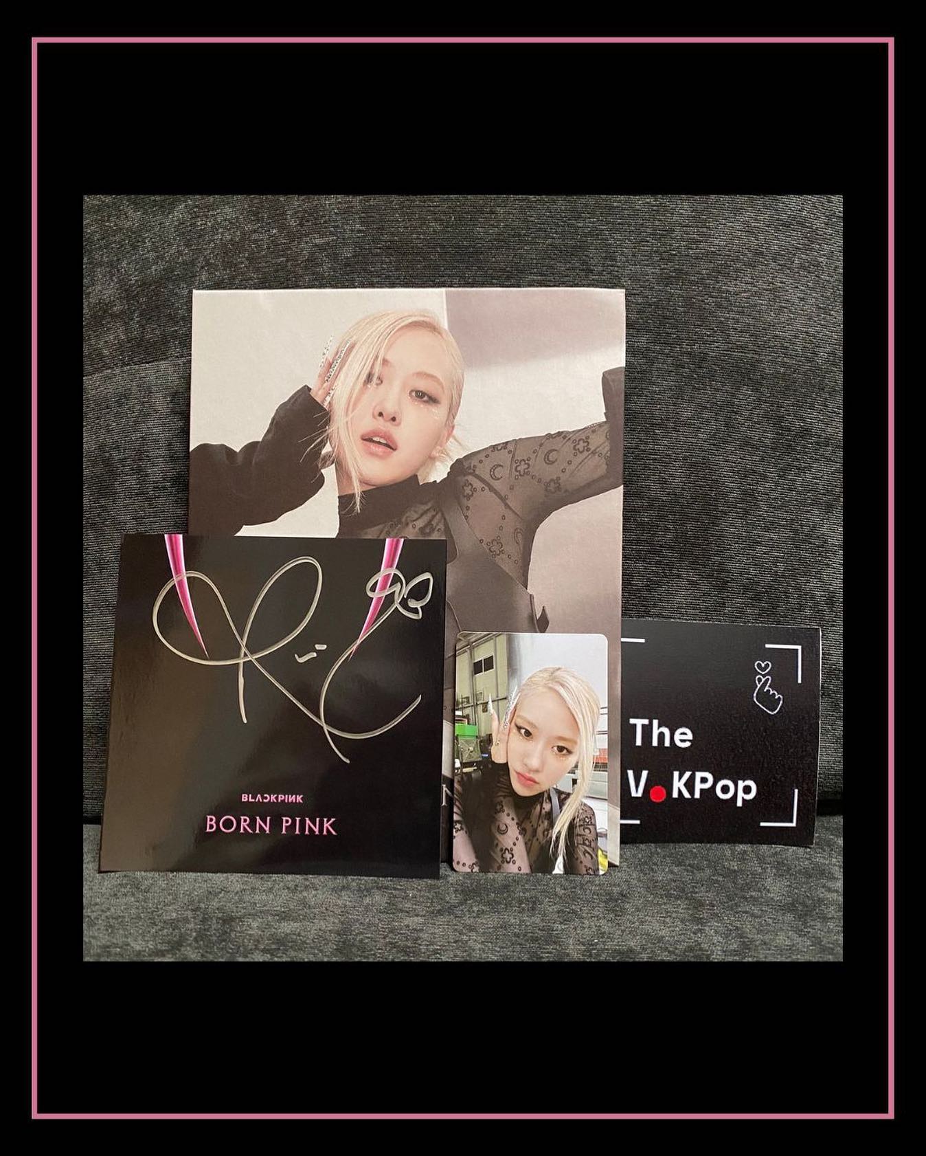 Blackpink 2nd album Born Pink - Digipack ver. SET ROSÉ FIRMADO ...