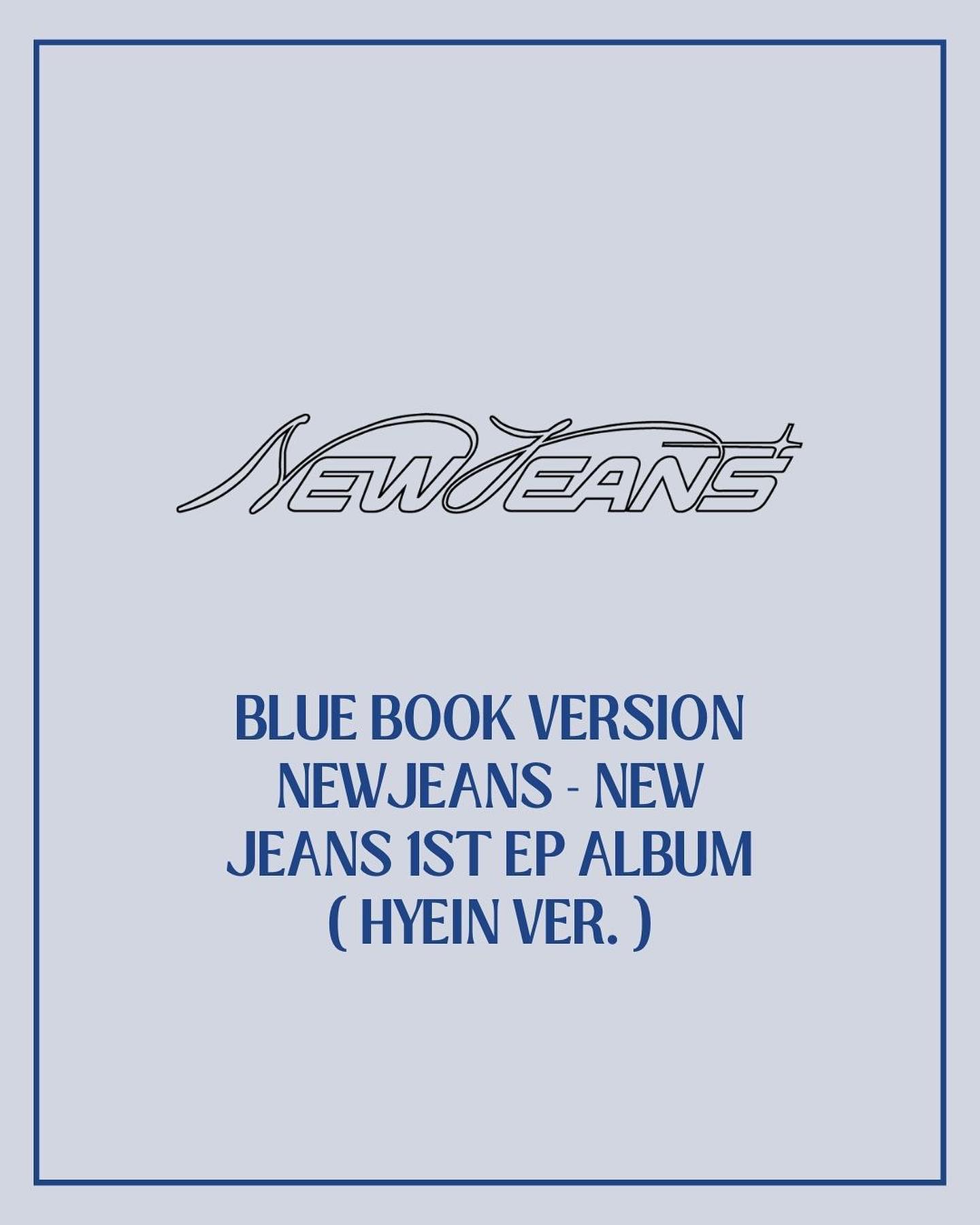 Blue Book New Jeans 1st EP Album (HYEIN Ver.) - thevkpop - LolaPay
