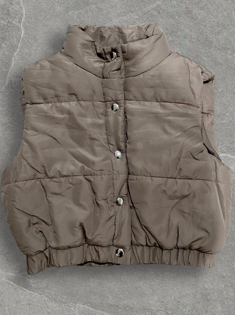 CHALECO PUFFER CAFE - cindiemx - LolaPay