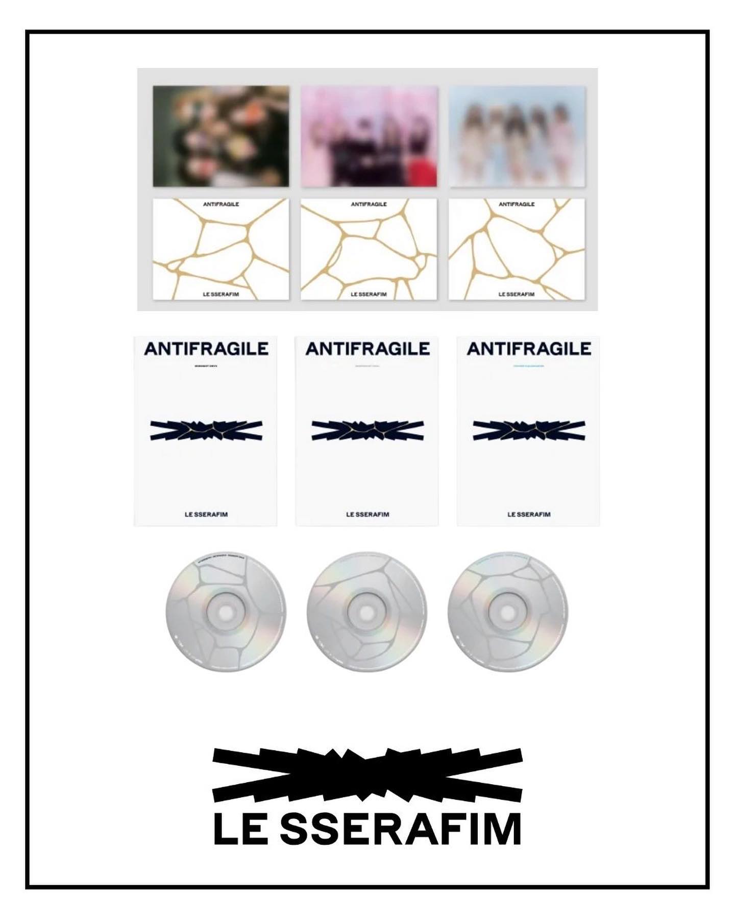 Le Sserafim Antifragile Midnight Onyx Vol.1 - thevkpop - LolaPay